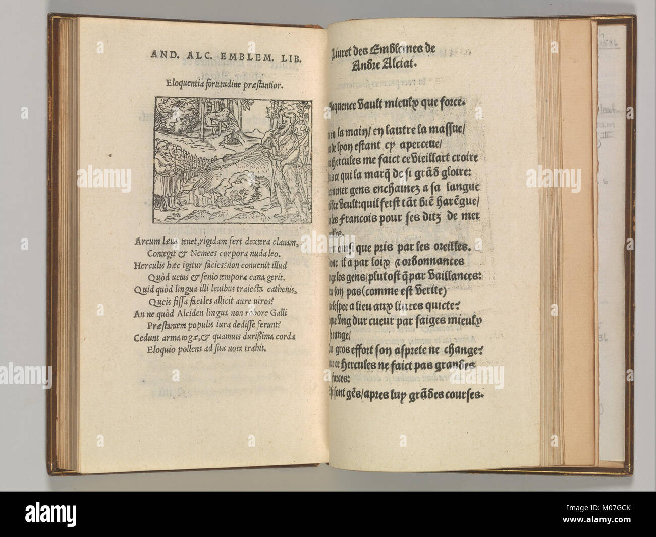 This book, *Livret Emblemes* by Andre Alciati, presents a series of ...