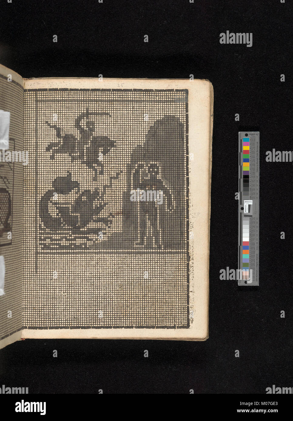 A manuscript album cover featuring lace and embroidery designs ...