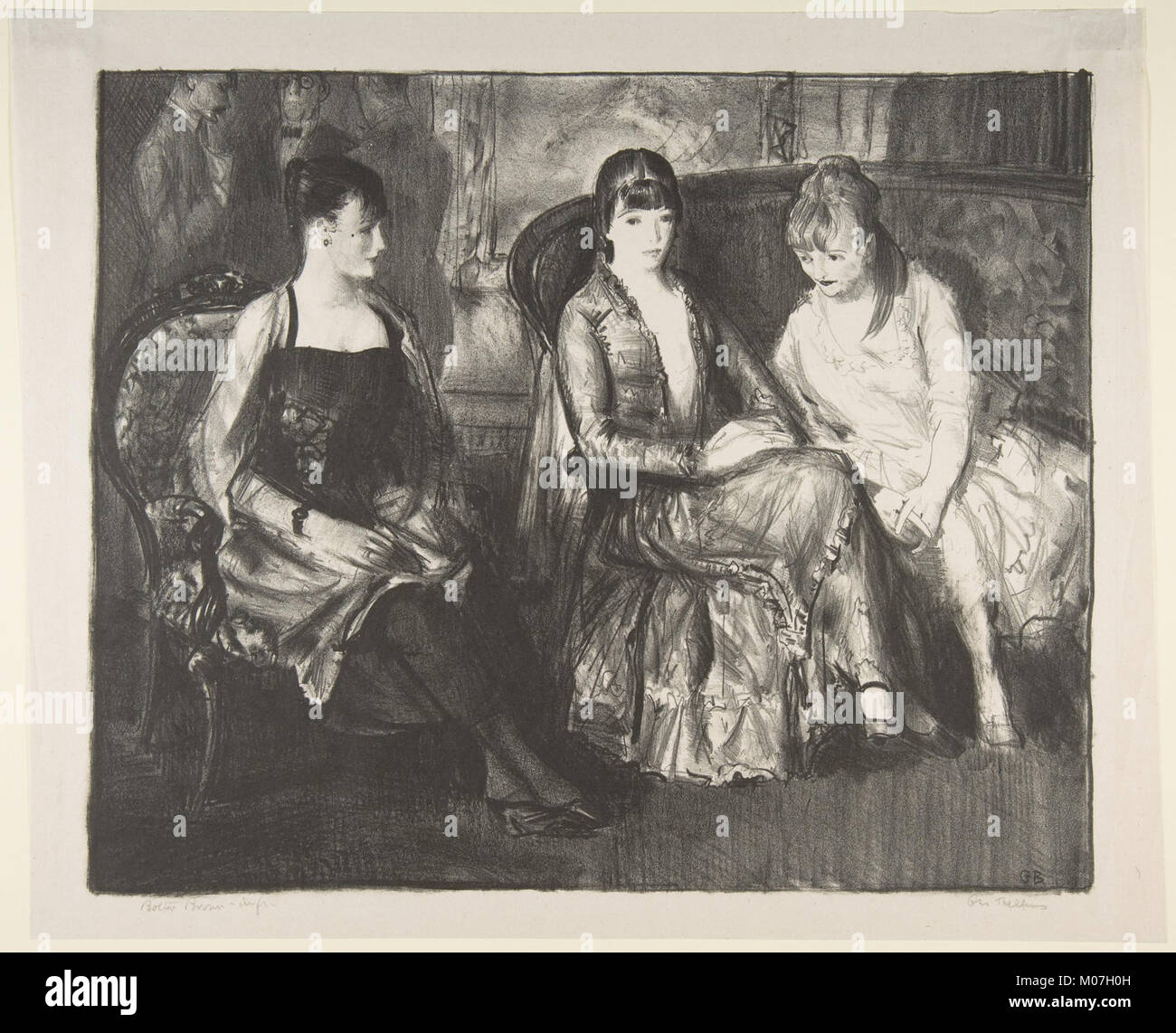 This photograph depicts the three individuals, Marjorie, Emma, and ...