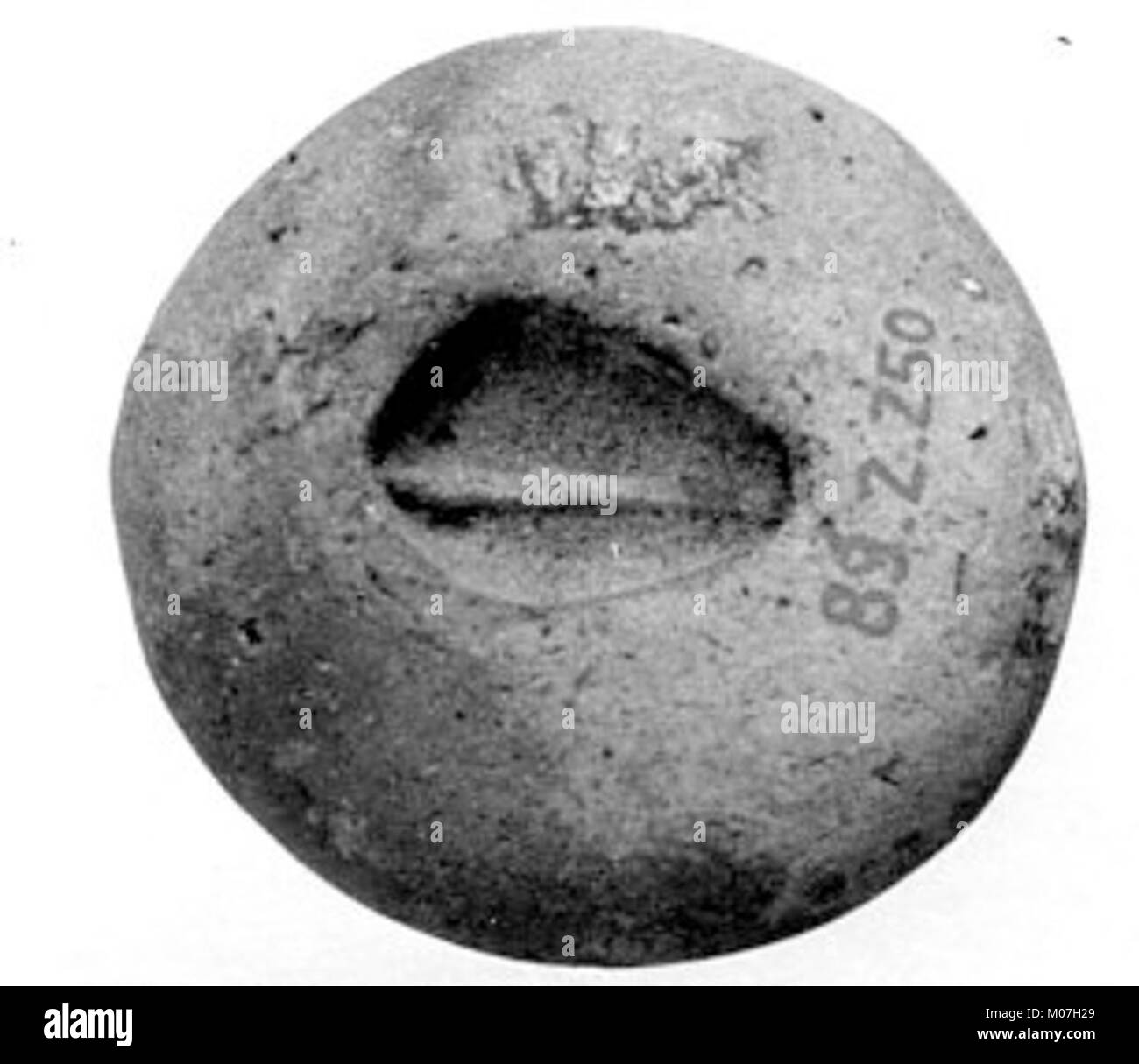 A mold used for shaping objects, illustrating the technical process of ...