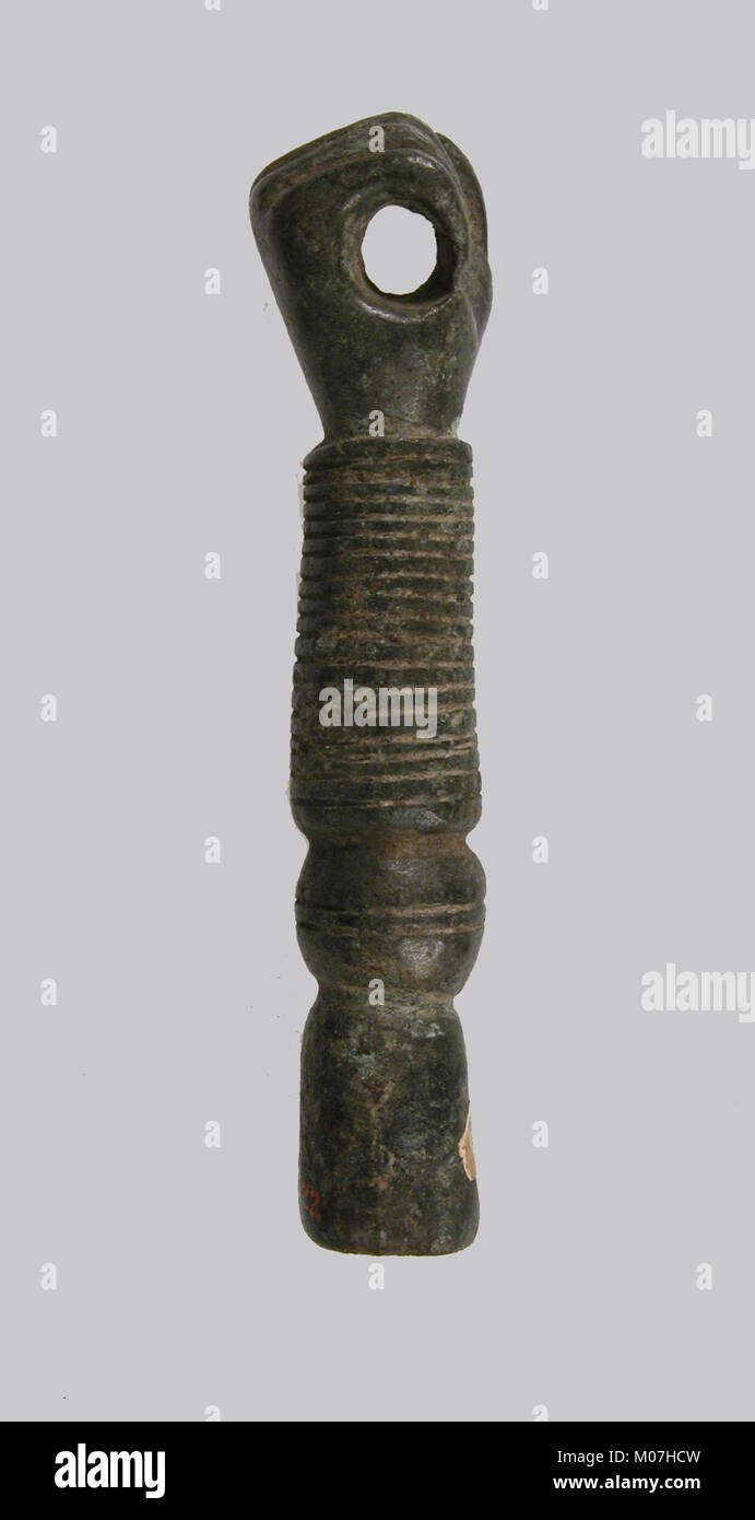 A key handle from a historical period, preserved in The Metropolitan ...