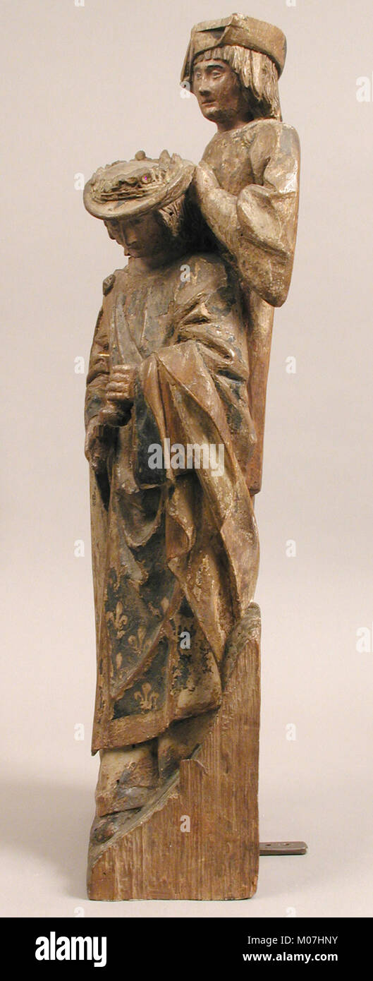 A depiction of King Clothar II and his attendant, showcasing the regal ...
