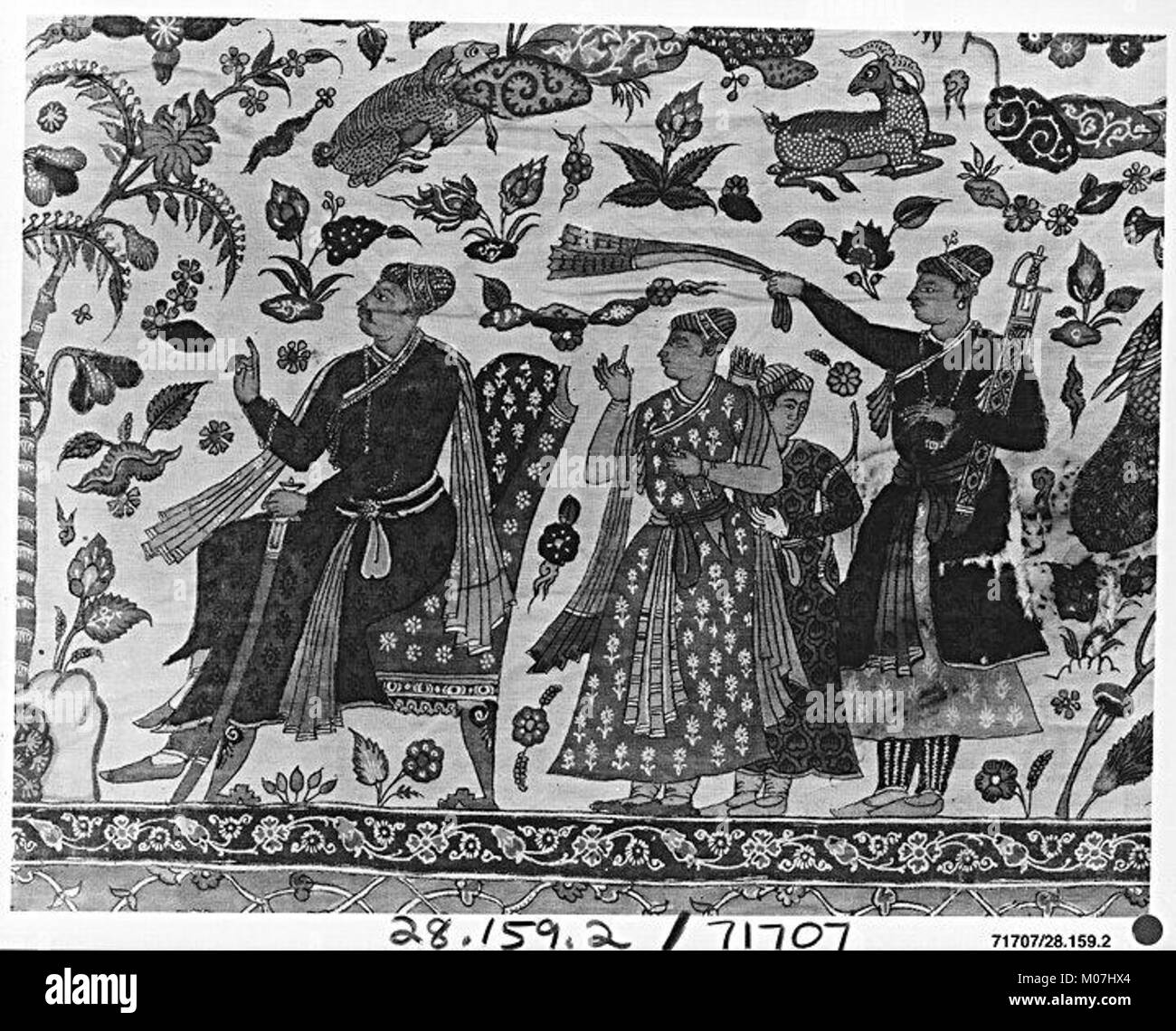 Traditional indian cloth designs Black and White Stock Photos & Images ...