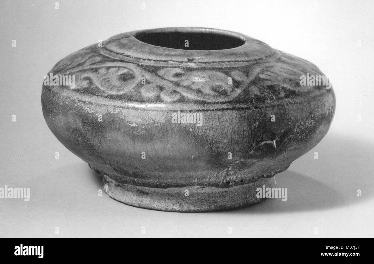 An ancient jar, reflecting the typical ceramic craftsmanship of its ...