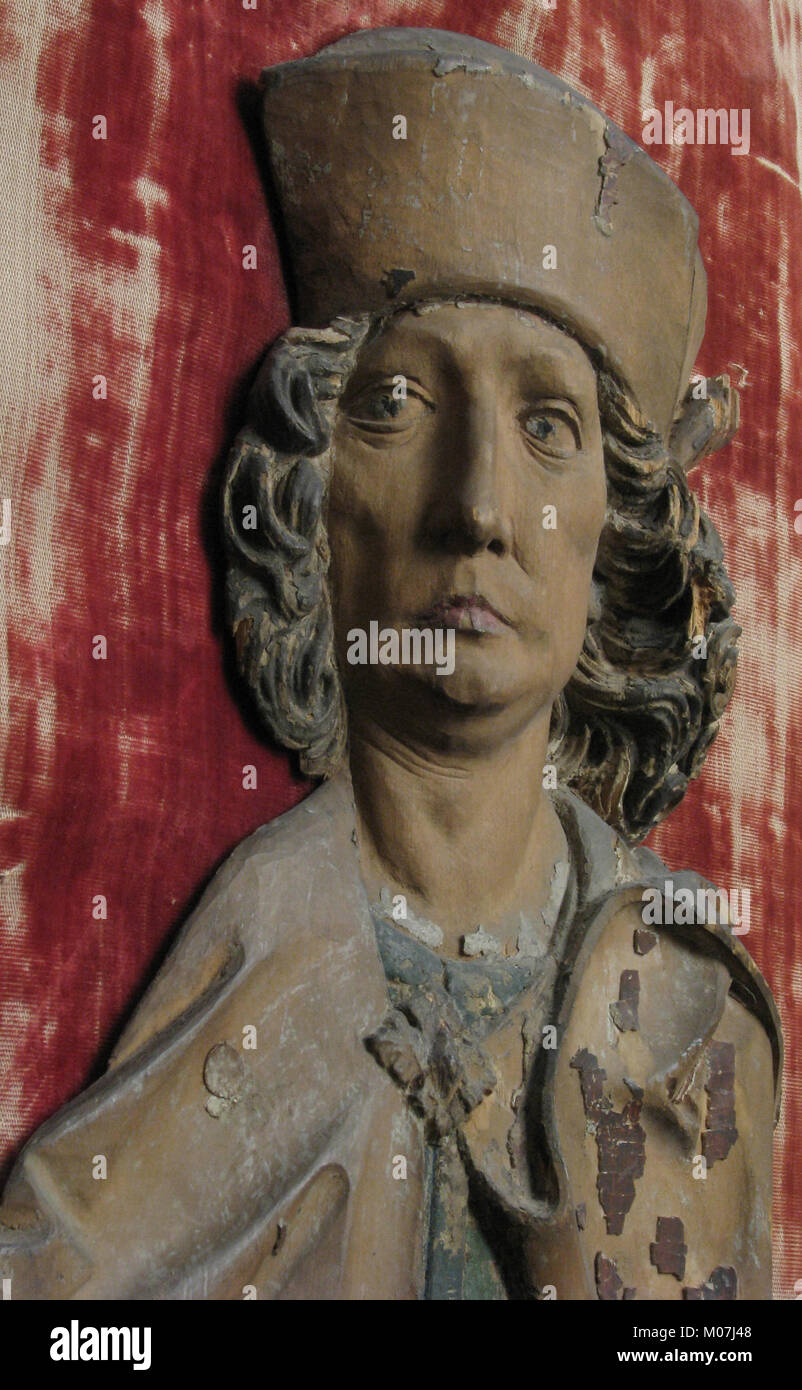 A male relief figure depicting a sculptural representation of a man ...