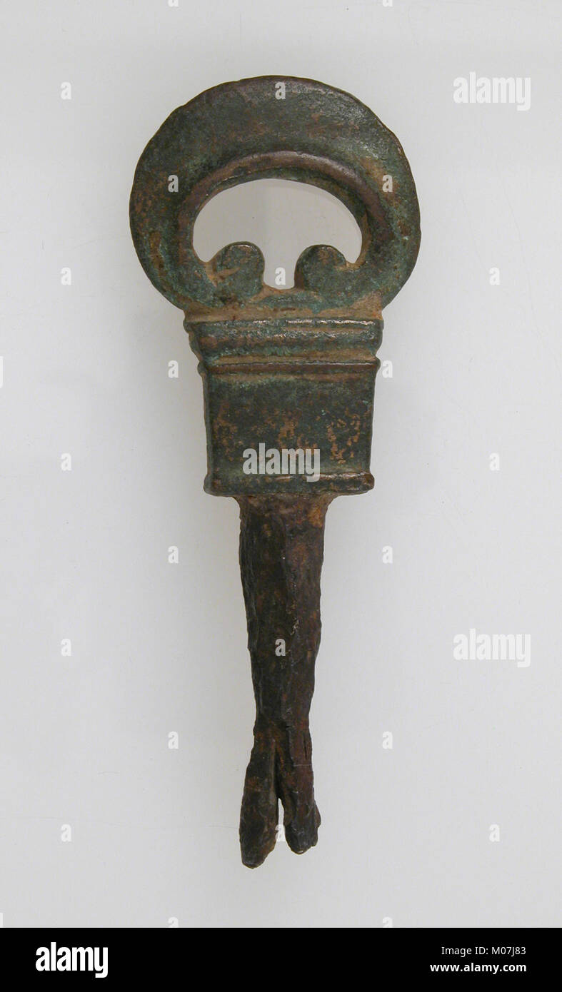 This historical key is a functional tool used for unlocking locks or ...