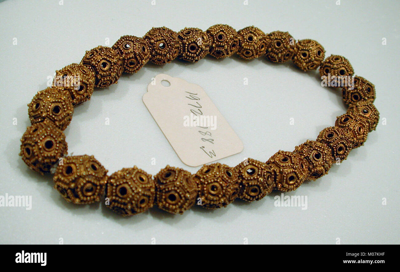 This ancient necklace, part of the museum's collection, highlights the ...
