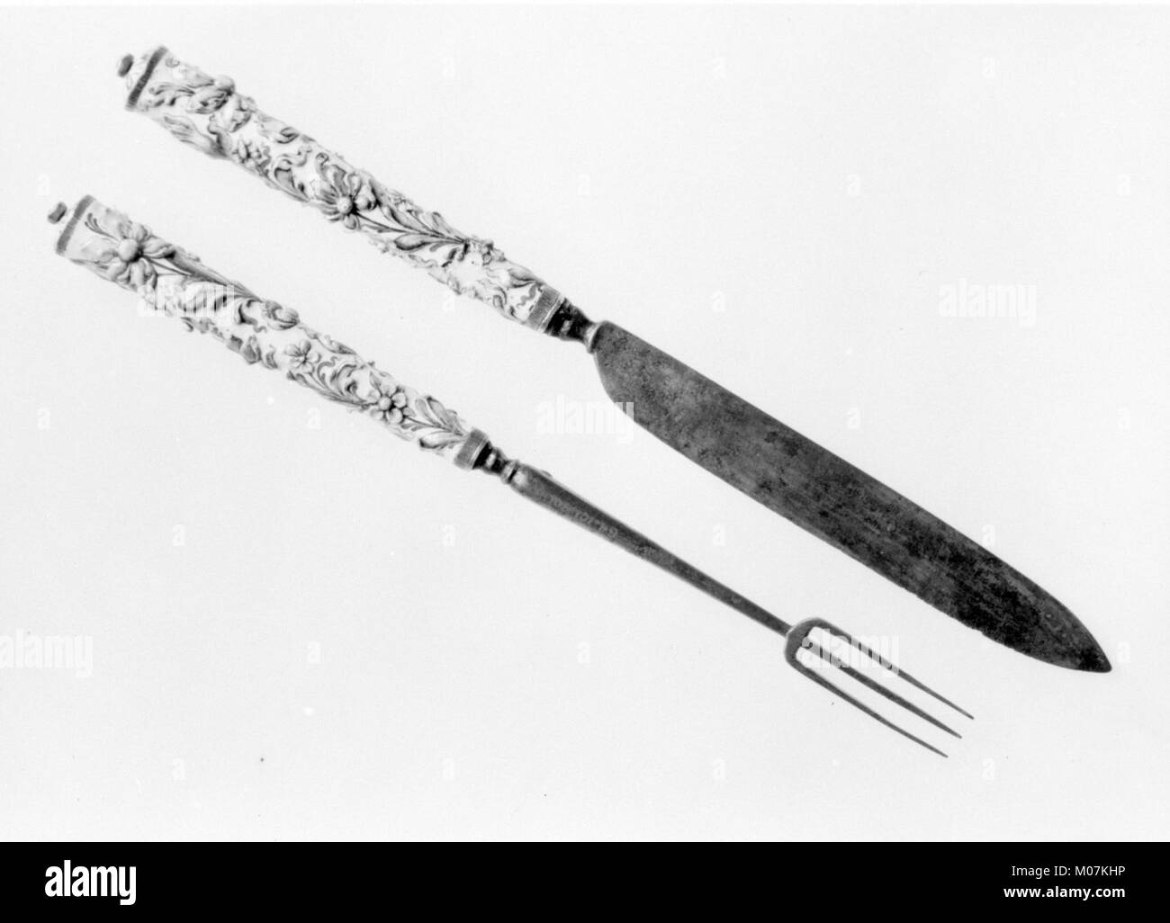 This knife and fork are displayed as functional objects, crafted with ...