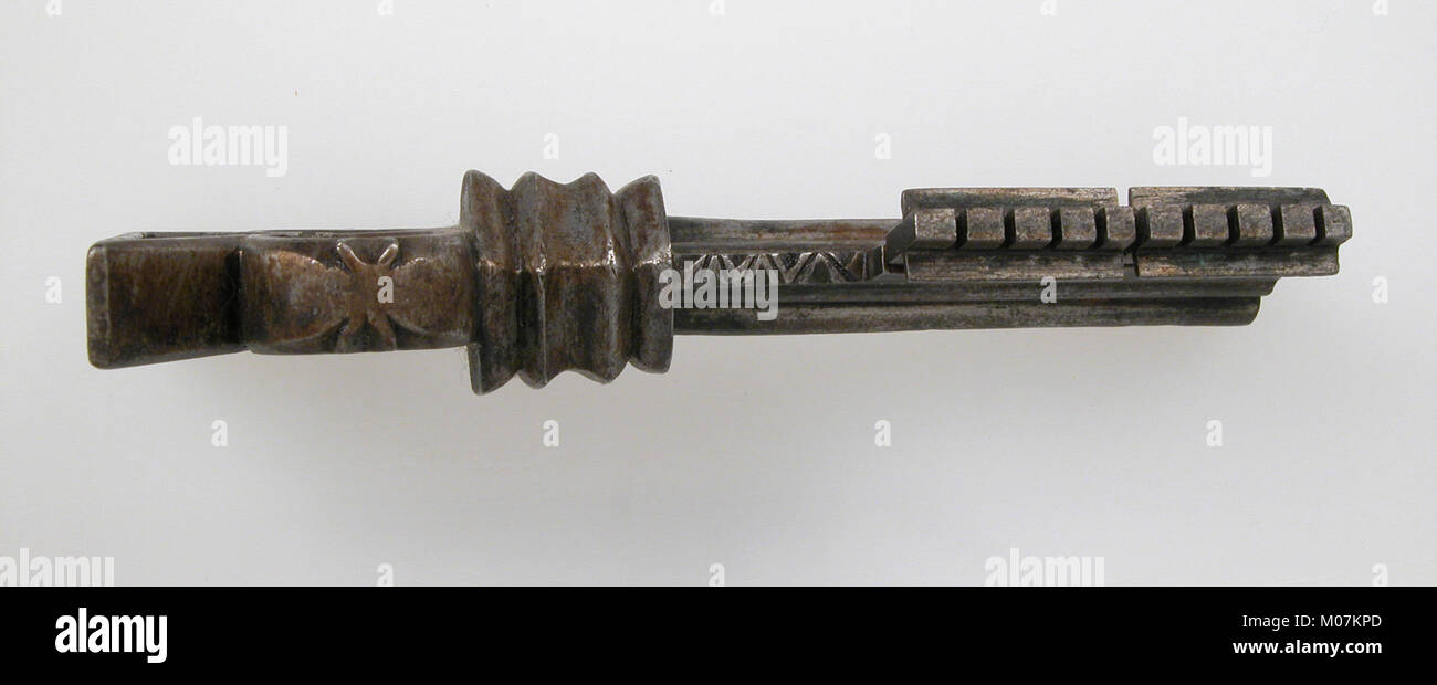 This key, an ancient functional object, was likely used in securing a ...