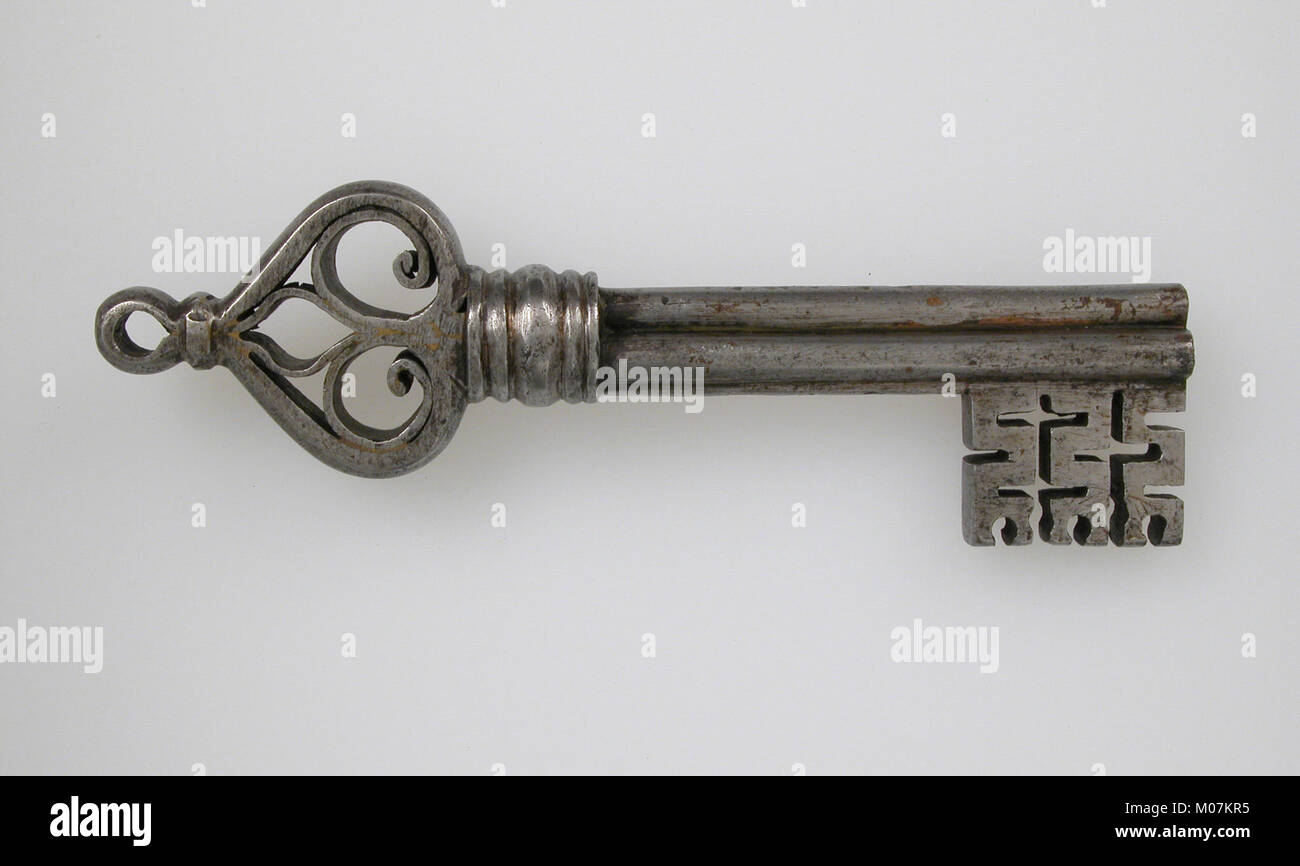 The cover image features a historic key from the MET collection ...