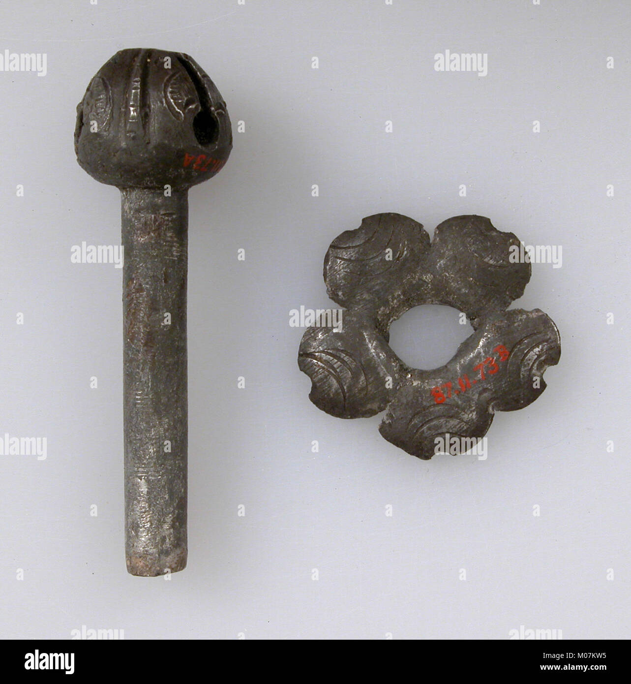 A historical nail from the MET collection, representing construction ...