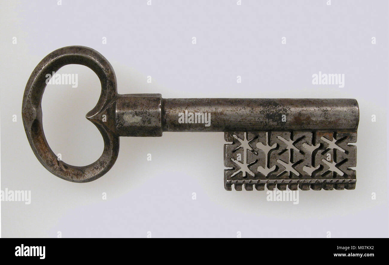 This key, cataloged under MET sf87-11-82s1, is a functional artifact ...