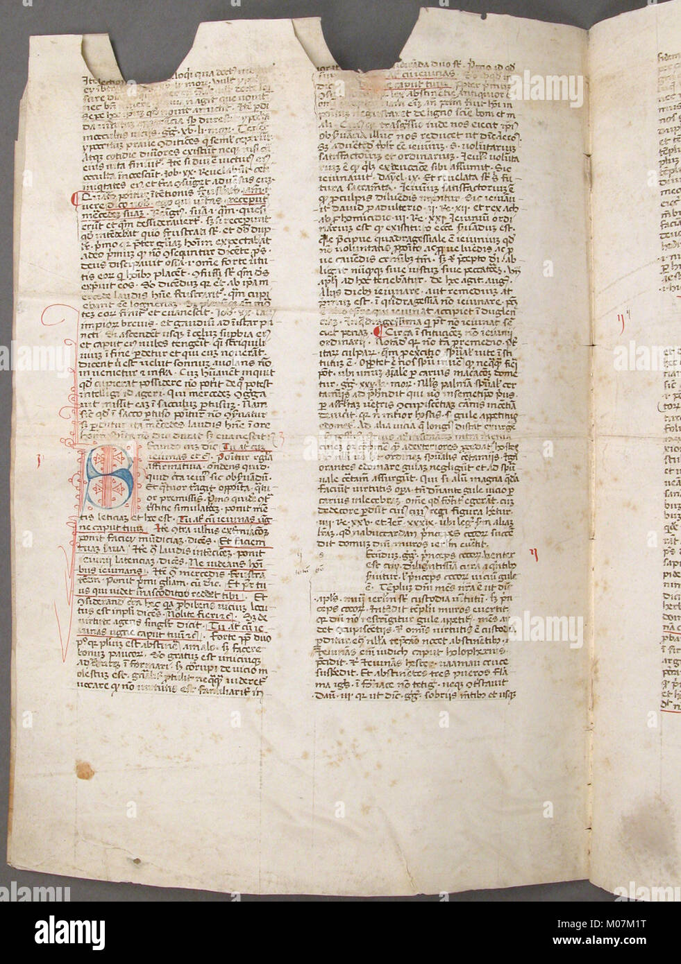 Manuscript Leaf MET sf96-32-1bv Stock Photo - Alamy