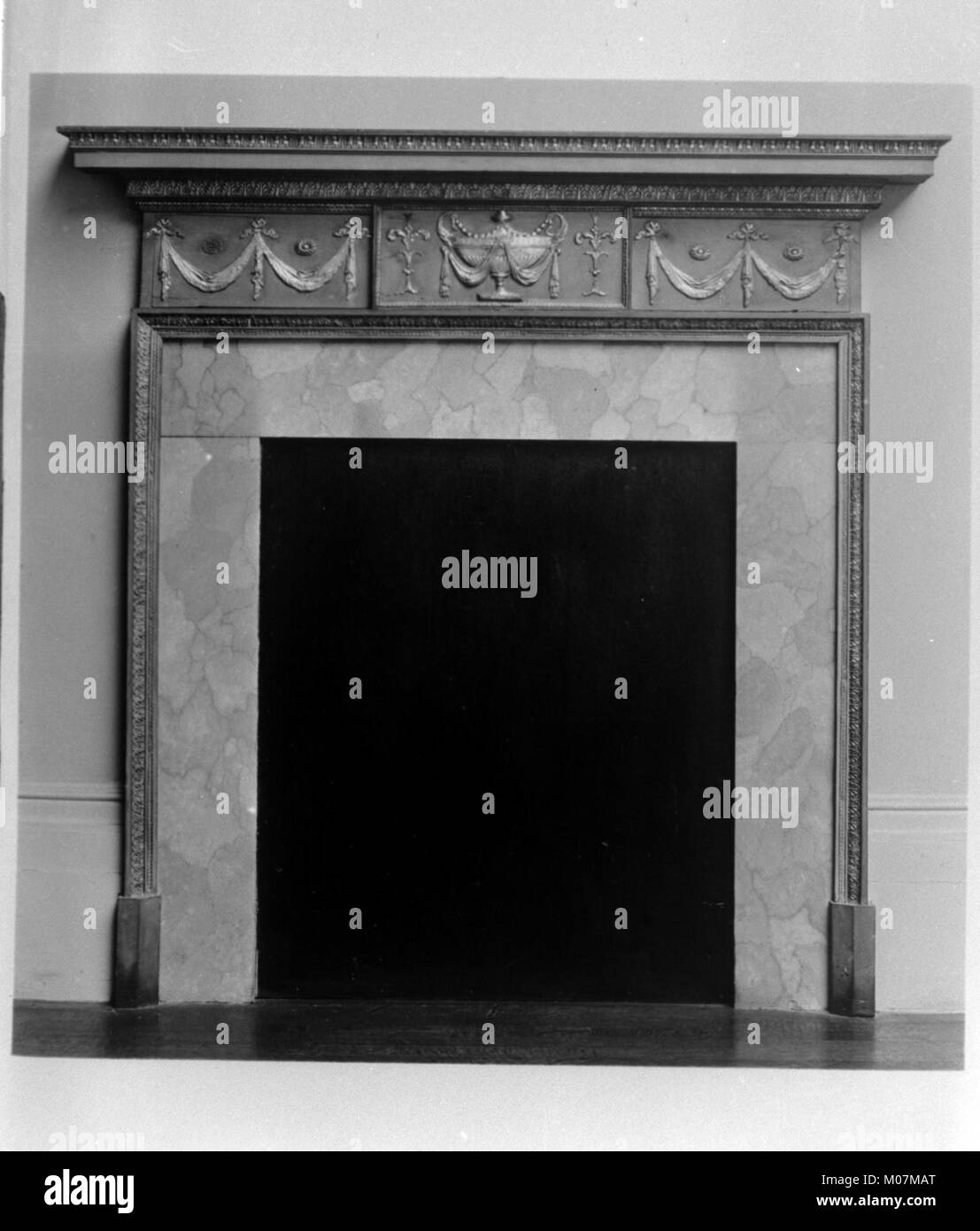 Mantelpiece Black and White Stock Photos & Images - Alamy