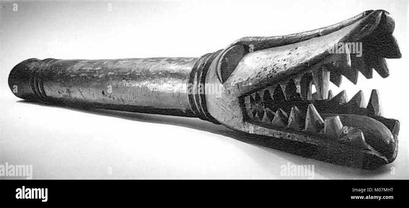 A megaphone from the late 19th century, crafted for amplification ...