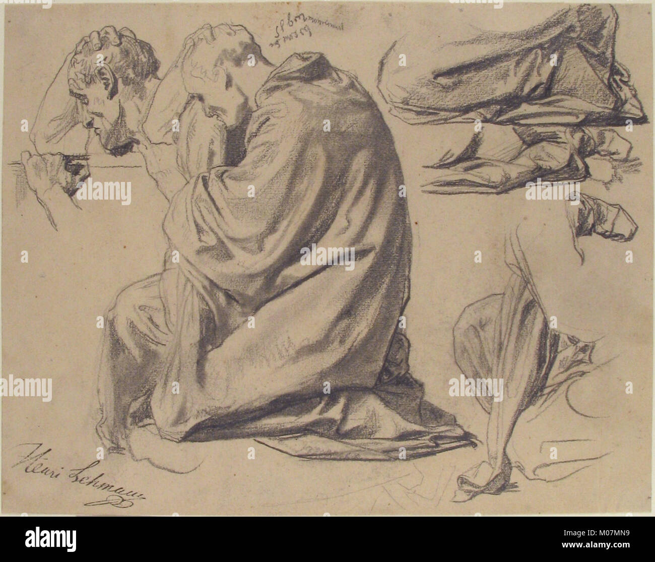 Kneeling Draped Male Figure, Facing Left MET 1983.307 Stock Photo - Alamy