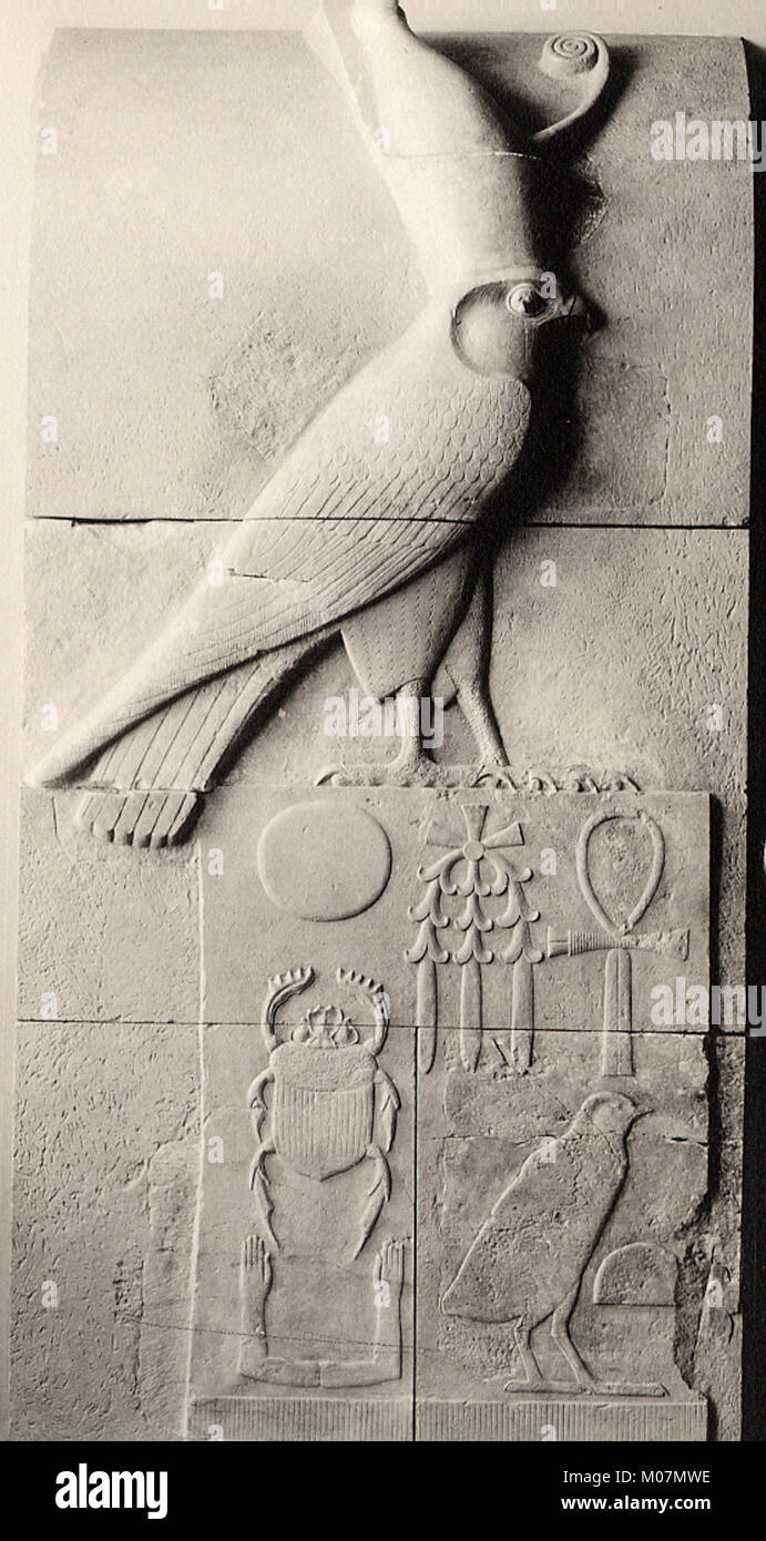 This name panel from the inner wall of the Senwosret I pyramid complex ...