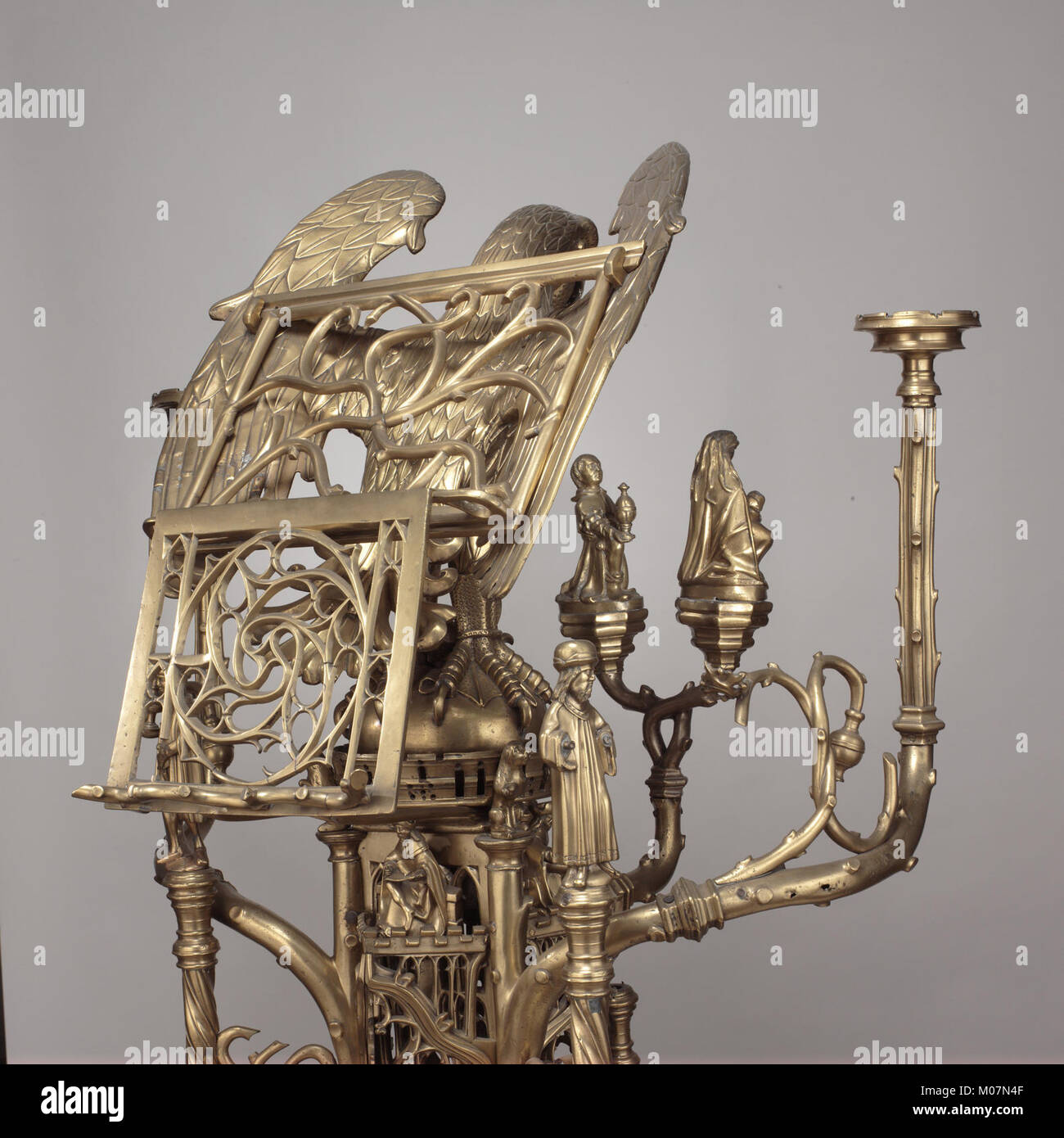 This lectern is designed in the form of an eagle, showcasing detailed ...
