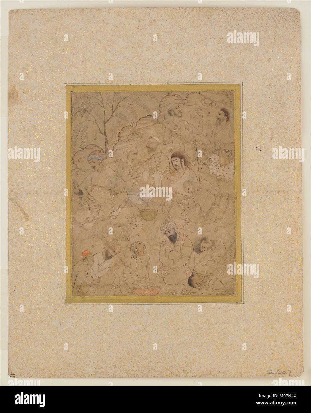 Men Preparing Some Sort of Intoxicant in the Country MET DP224387 Stock ...