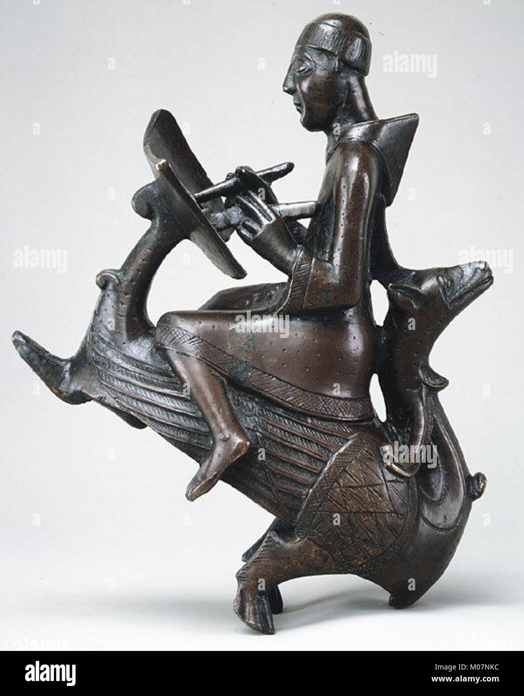 Monk-Scribe Astride a Wyvern MET MED58 Stock Photo - Alamy