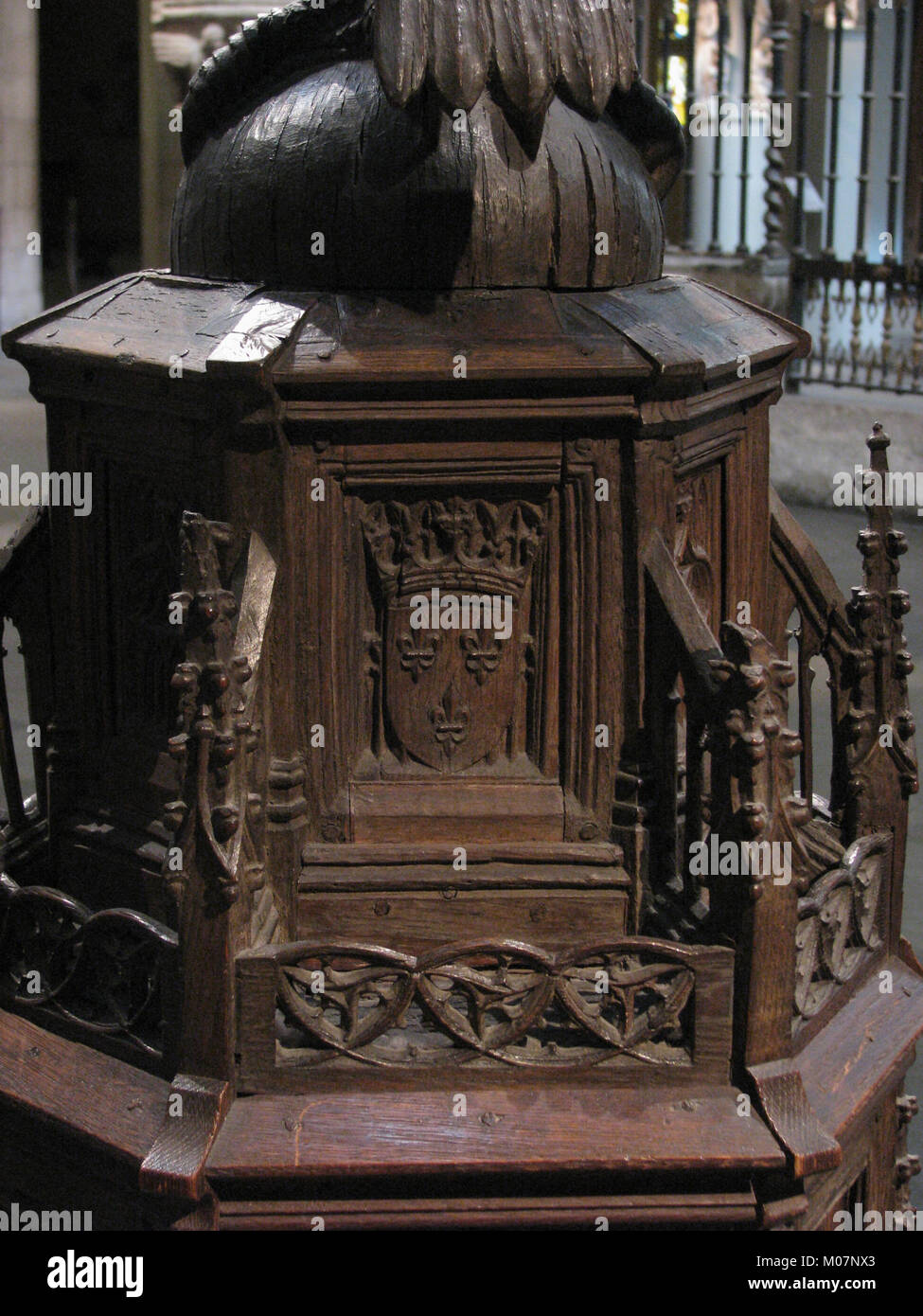A lectern designed for reading scripture, crafted to support religious ...
