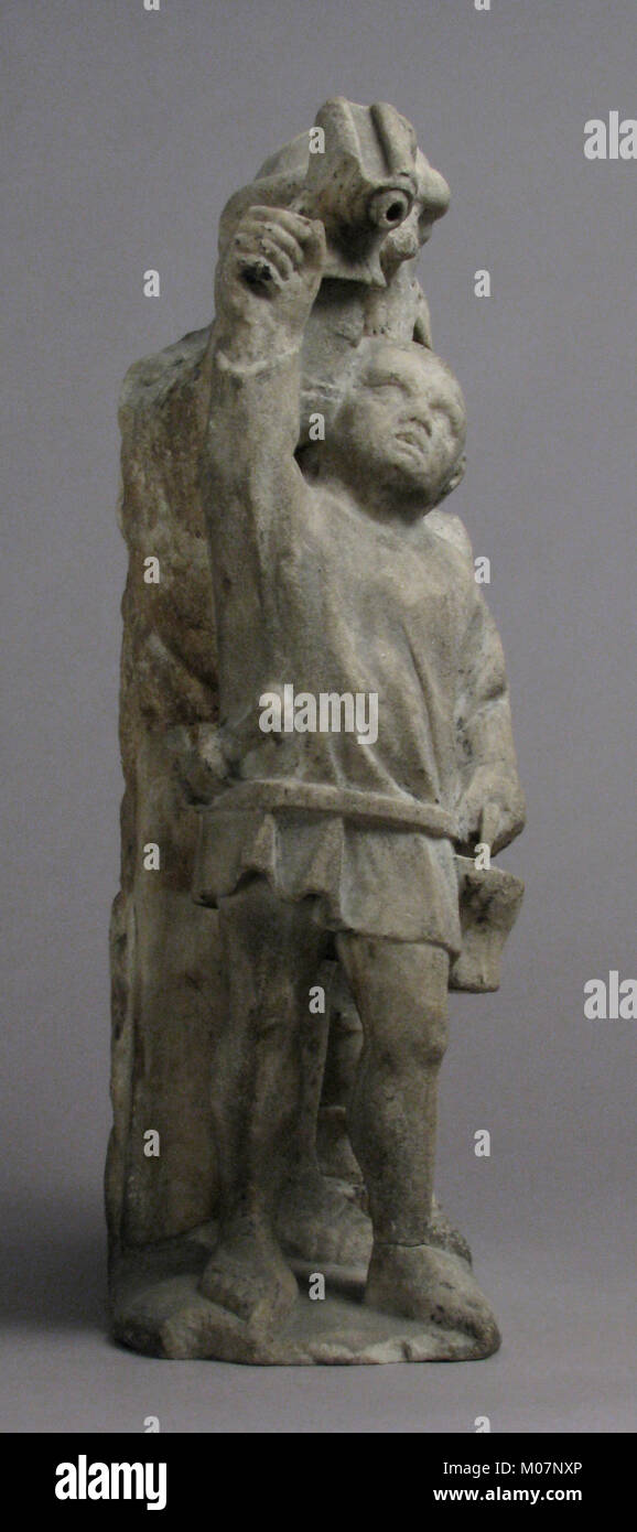 The artwork depicts mourners, representing grief and mourning ...