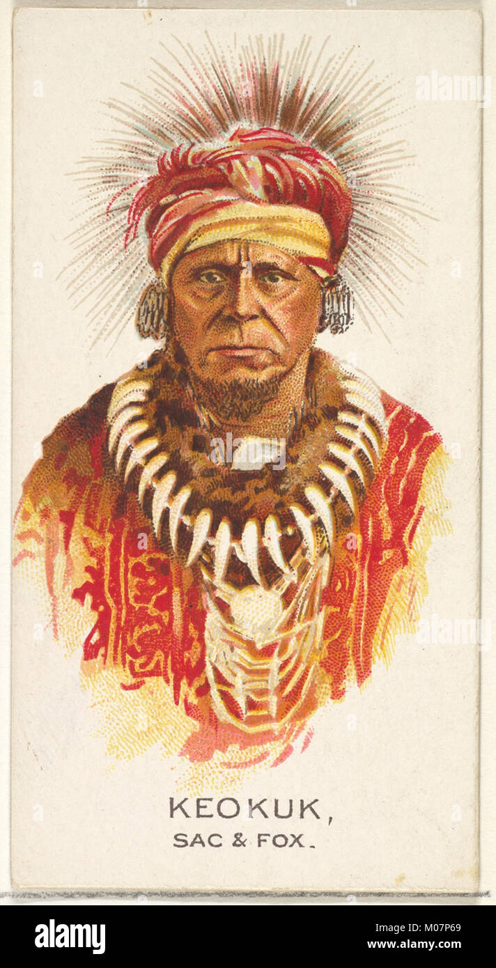 Chief of the sac and fox hi-res stock photography and images - Alamy