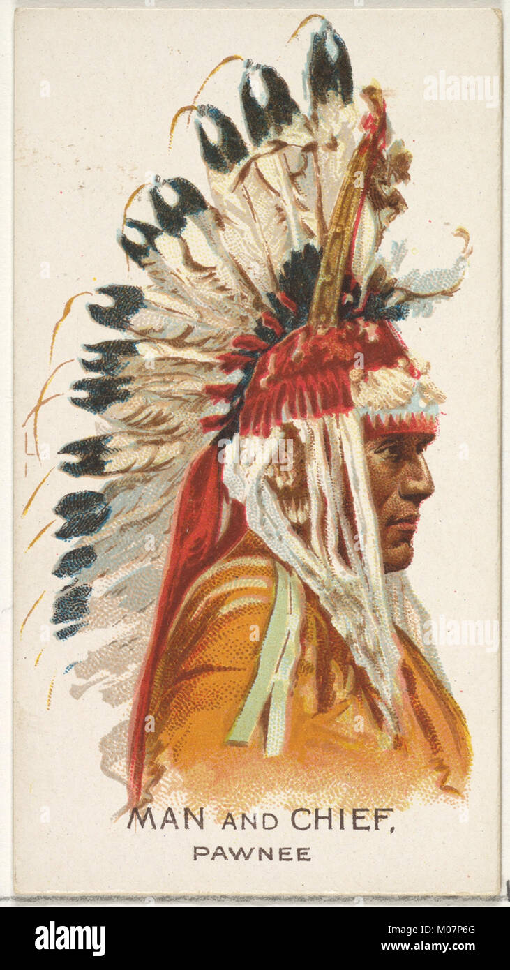 'Man and Chief, Pawnee' portrays a leader of the Pawnee tribe from the ...
