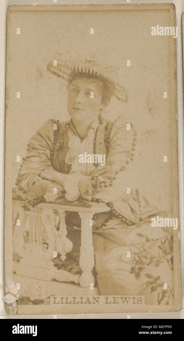 This lithograph features Lillian Lewis from the Actors and Actresses ...