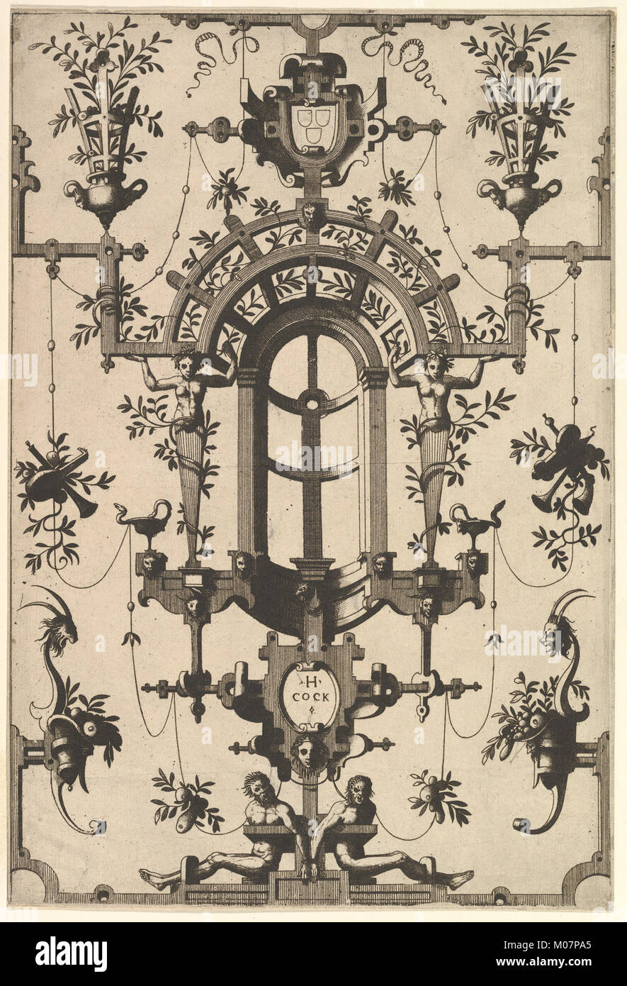 This design combines modern grotesque forms with strapwork, using ...