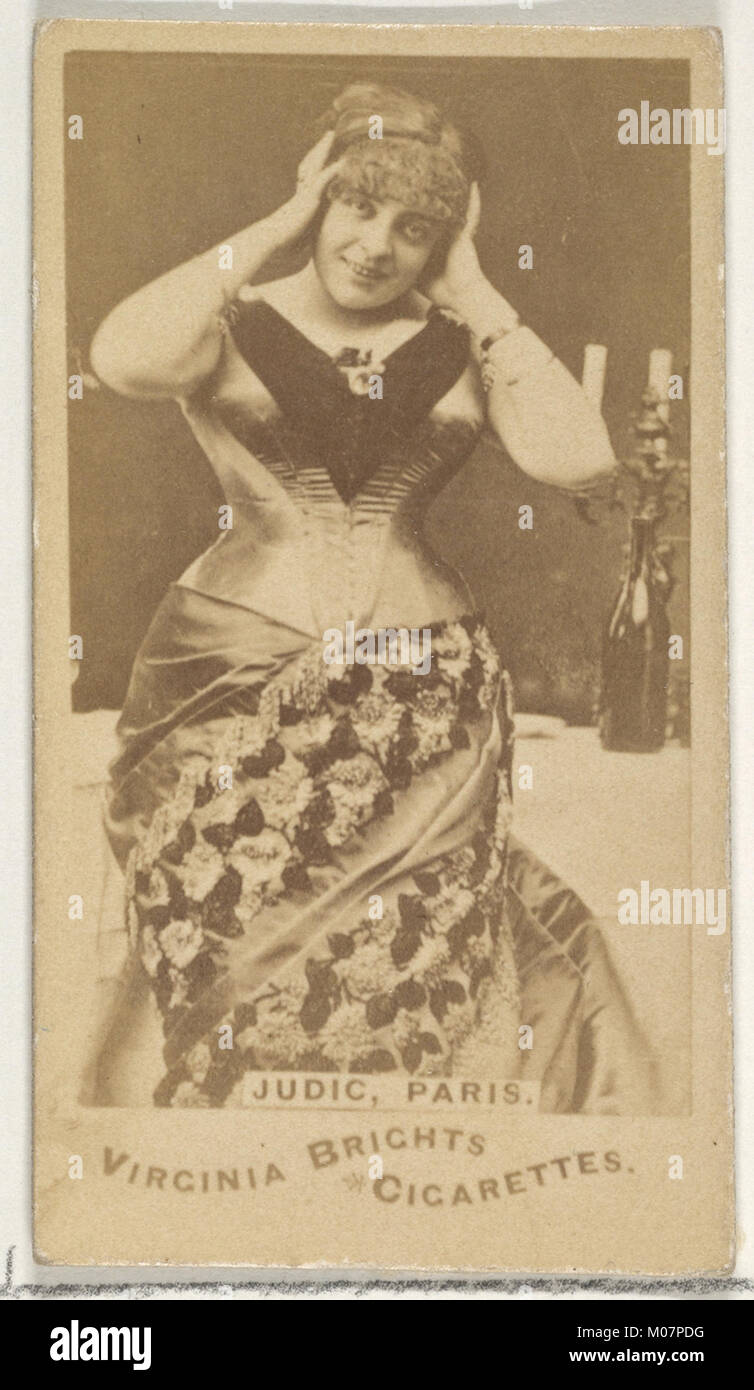 Judic, Paris, from the Actors and Actresses series (N45, Type 1) for ...