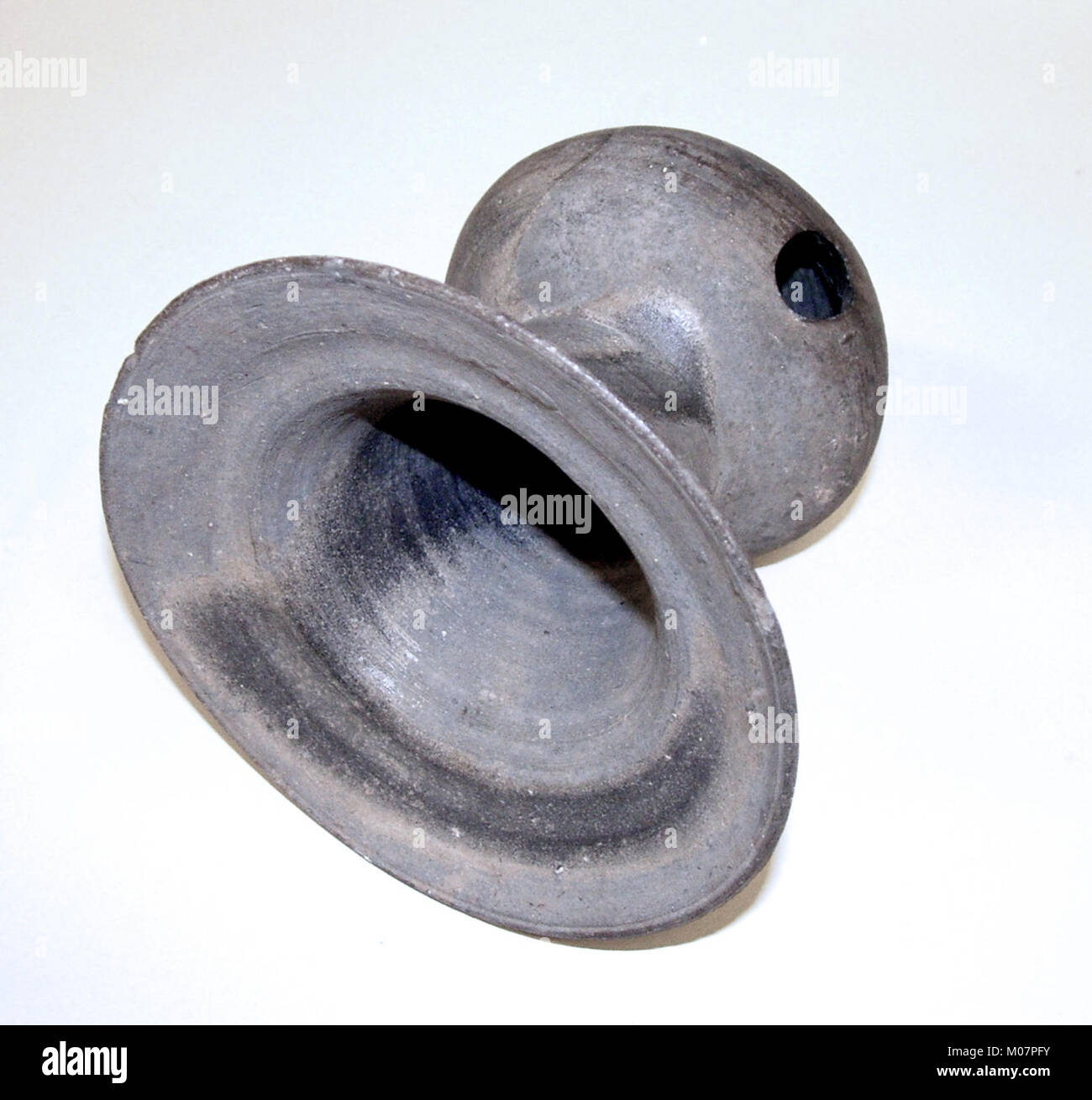 This Jindai Rappa, an earthenware trumpet, is an example of traditional ...