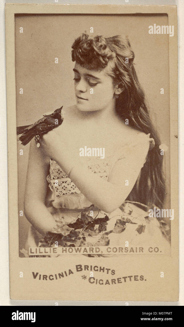 A lithograph of Lillie Howard from the Actors and Actresses series ...