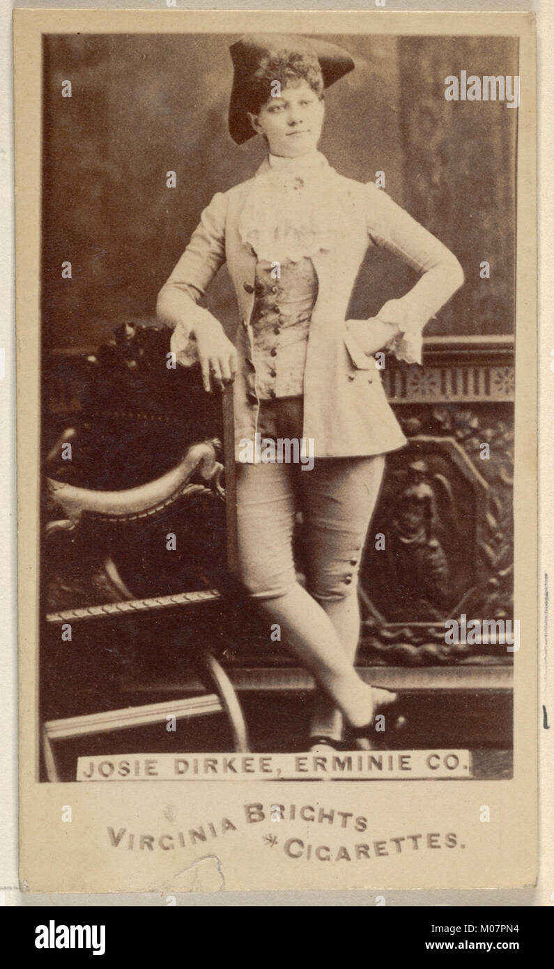 This portrait of Josie Dirkee from the 'Actors and Actresses' series ...