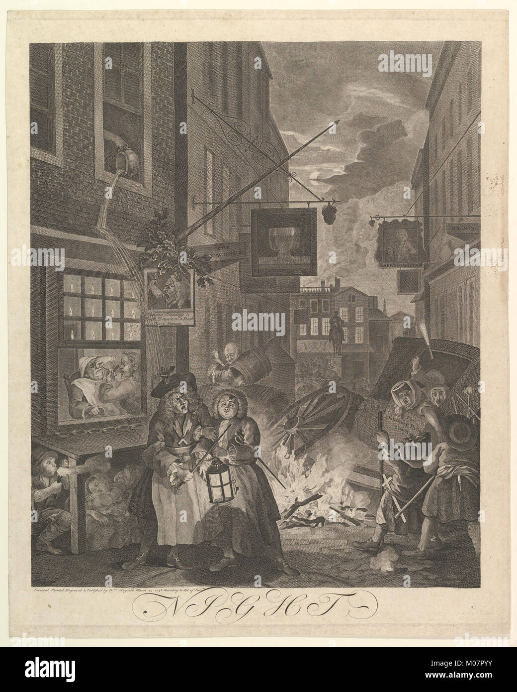 A depiction of Night from The Four Times of Day series, an artwork ...