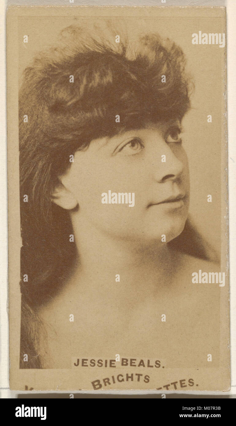 A portrait of Jessie Beals from the 'Actors and Actresses' series (N45 ...