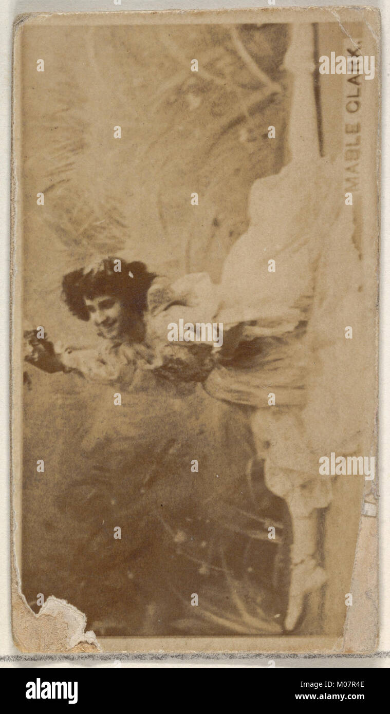 This trading card features Mabel Clark from the *Actors and Actresses ...