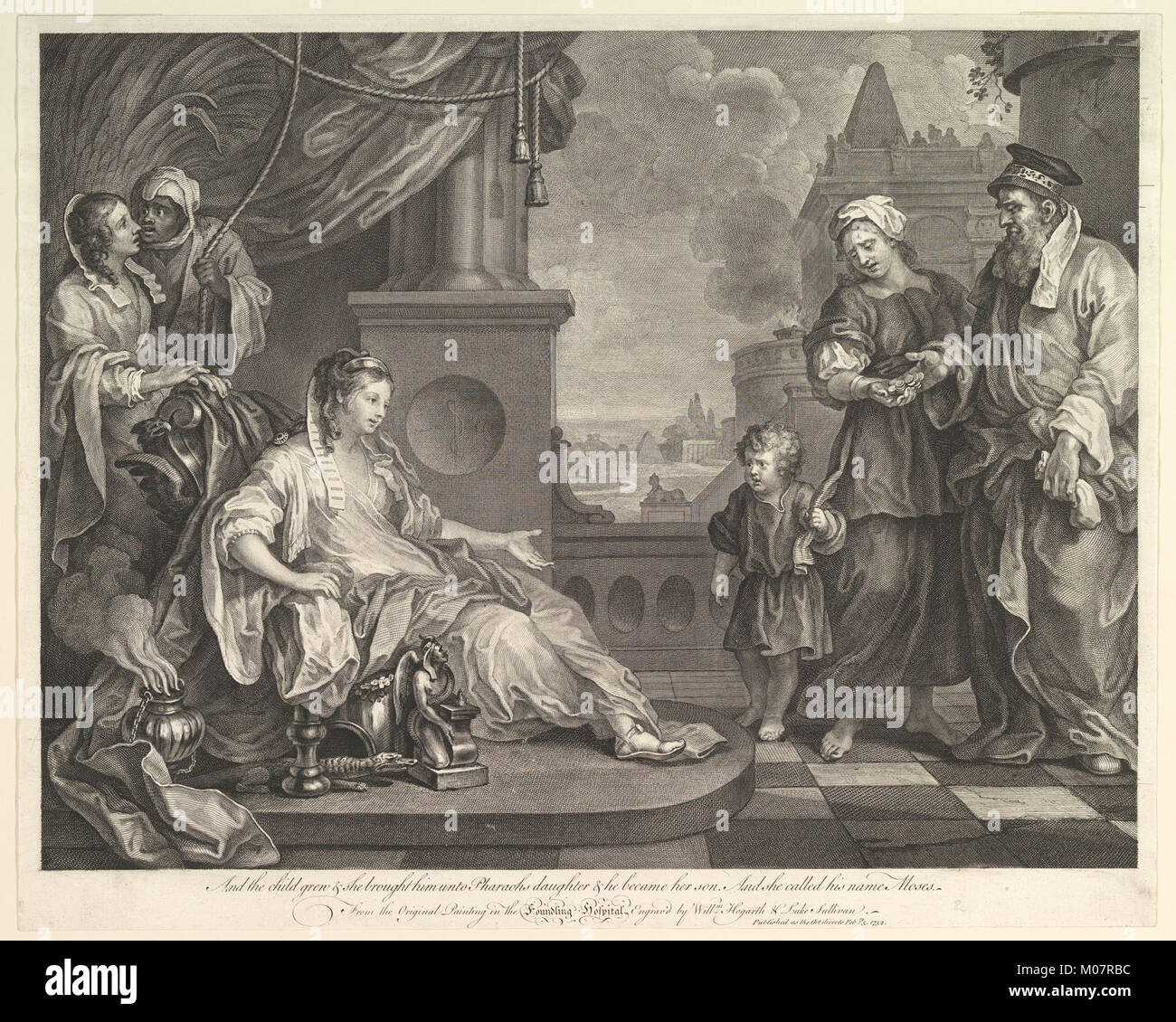 Moses Brought to Pharaoh's Daughter (Exodus 2-10) MET DP827046 Stock ...