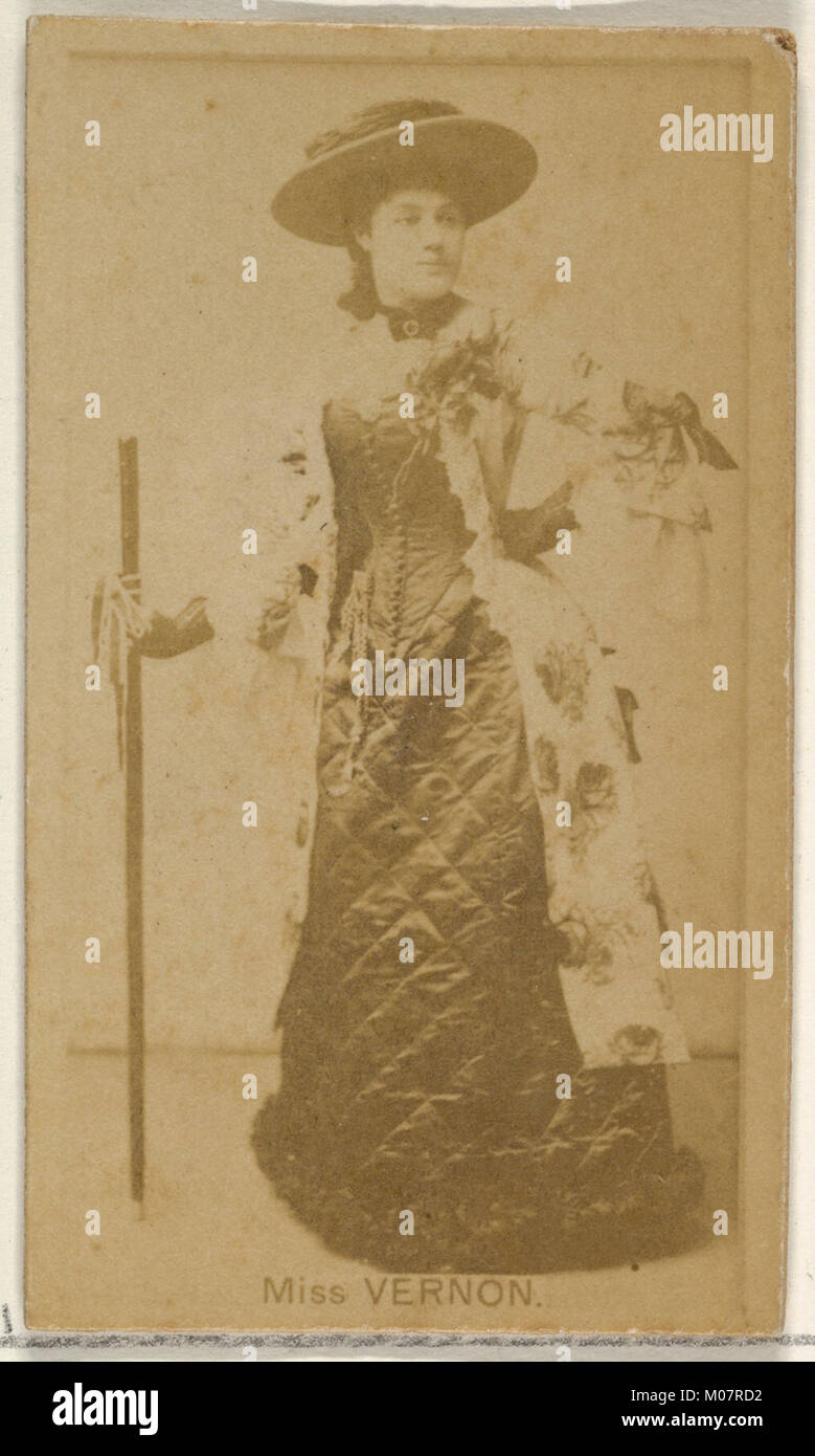 This portrait of Miss Vernon, part of the Actors and Actresses series ...