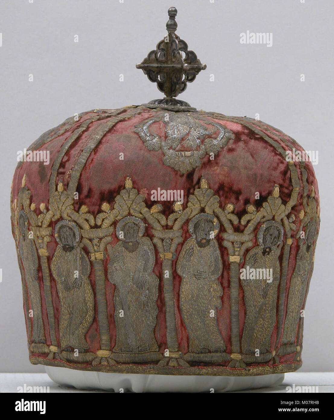 This object is a miter, a ceremonial headdress worn by priests in ...