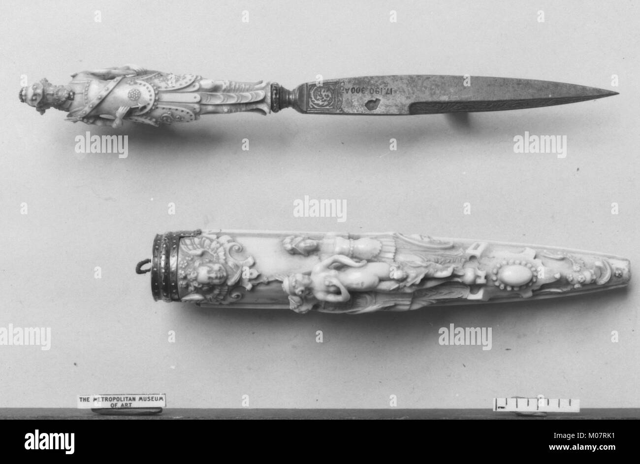 Knife with Sheath MET 38239 Stock Photo - Alamy