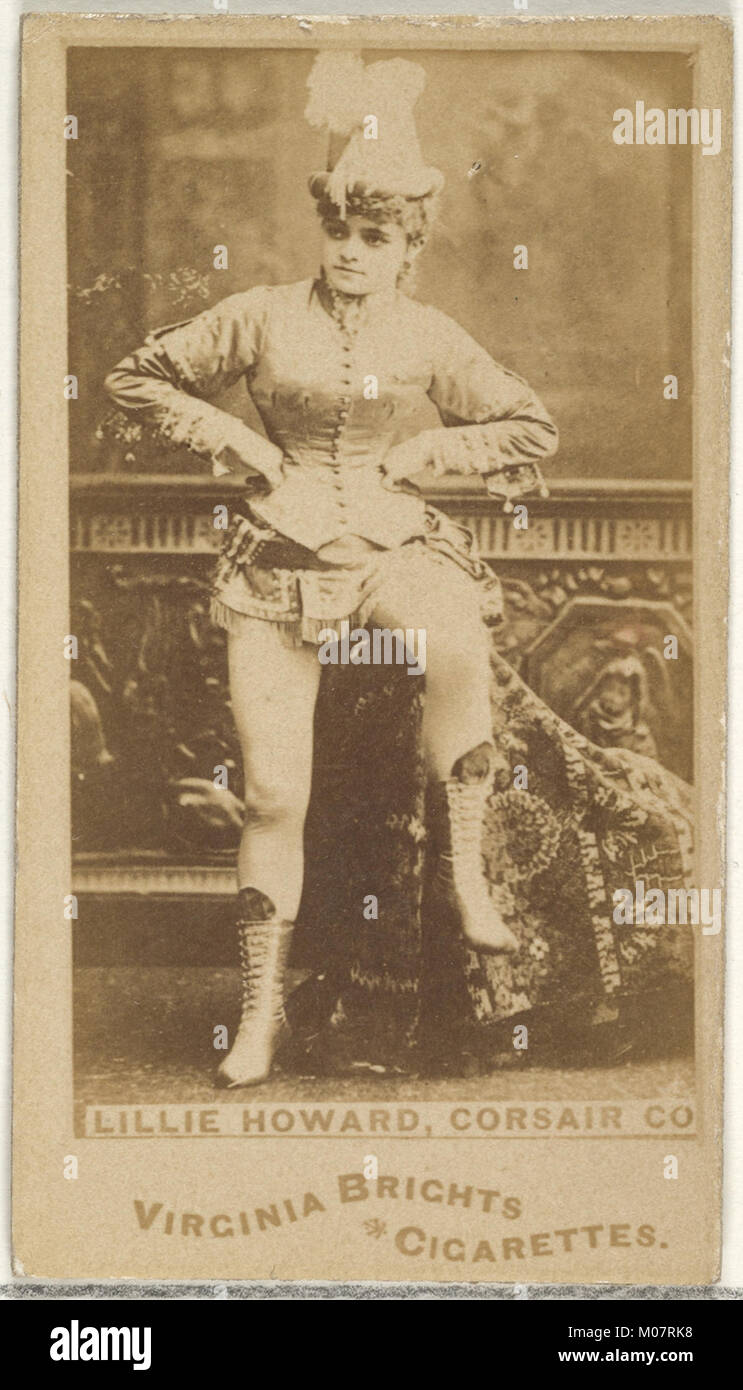 This card from the Actors and Actresses series features Lillie Howard ...