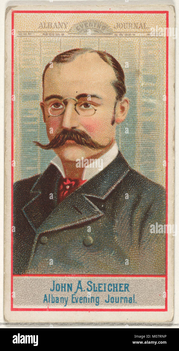 This portrait of John A. Sleicher from the 'American Editors' series ...