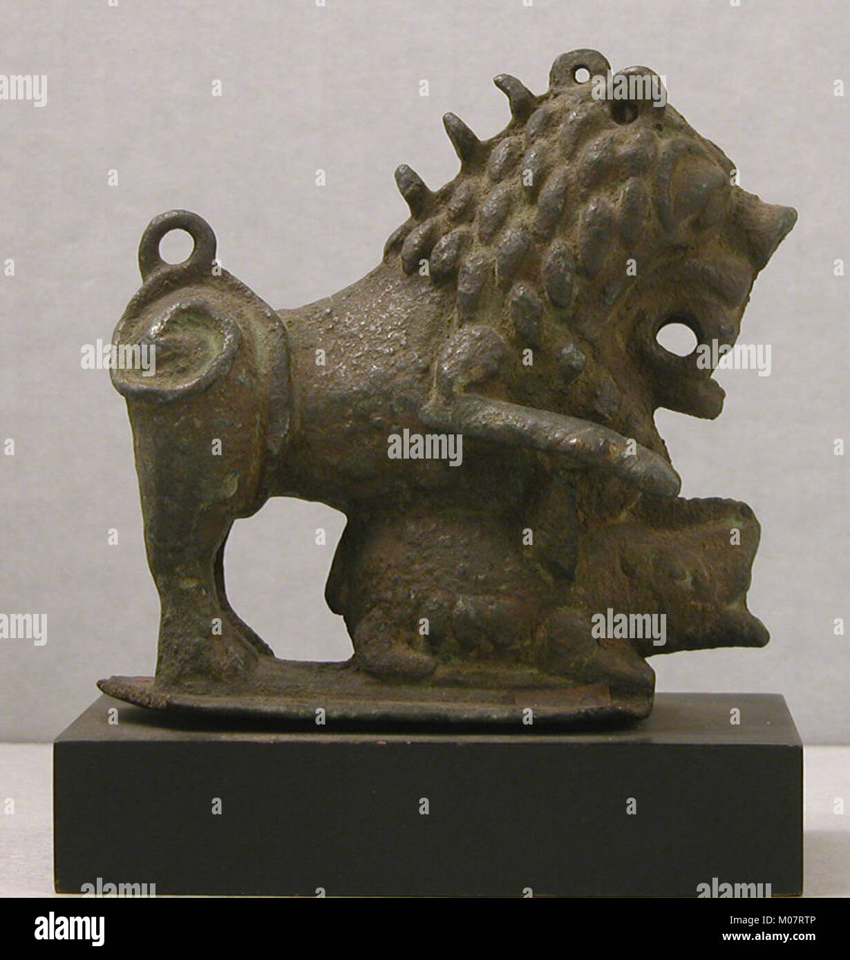 The lid of a censer, part of an ancient ritual object. This artifact is ...