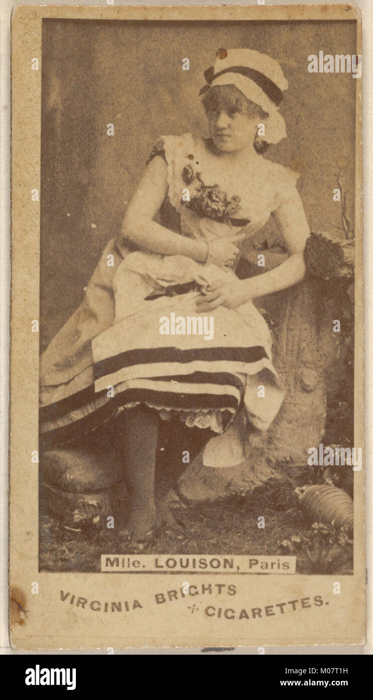This image of Mlle. Louison is part of the Actors and Actresses series ...