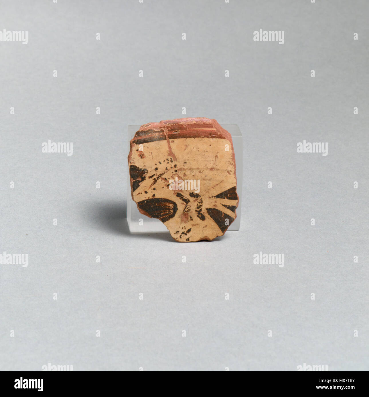 A fragment of a Lagynos, an ancient Greek or Roman vessel, illustrating ...