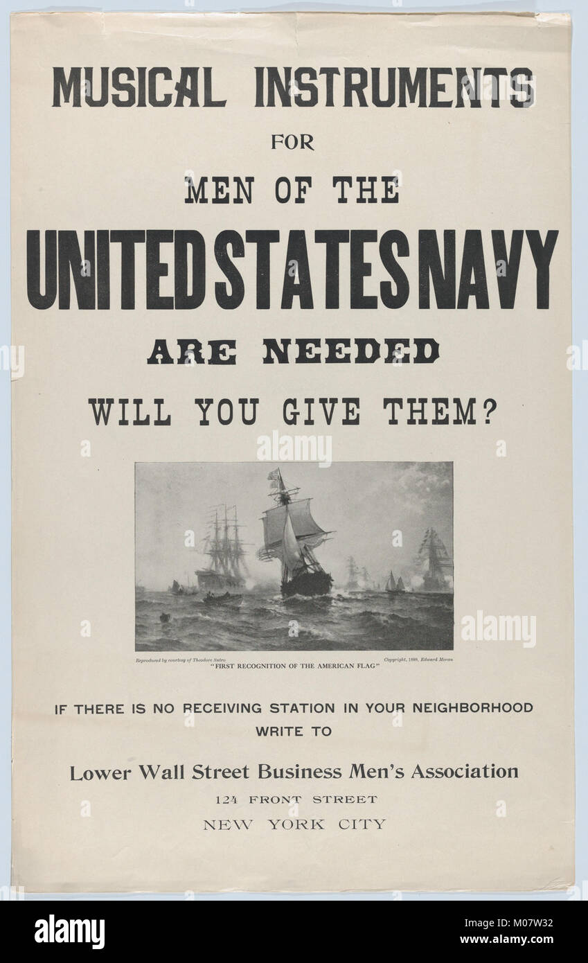 Musical instruments for men of the United States Navy MET DP876759 ...