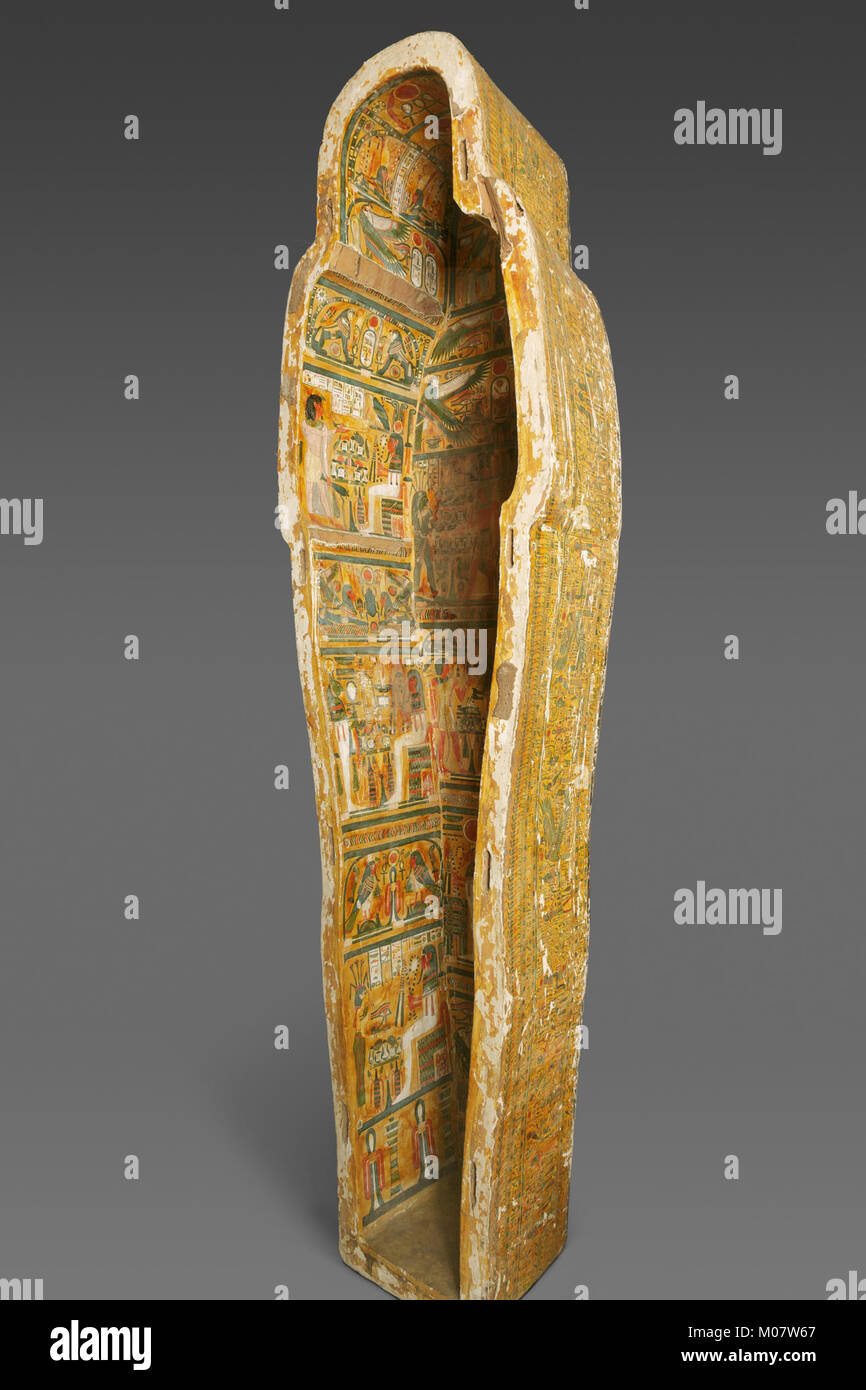 Amenemopet’s inner coffin illustrates ancient Egyptian burial practices ...