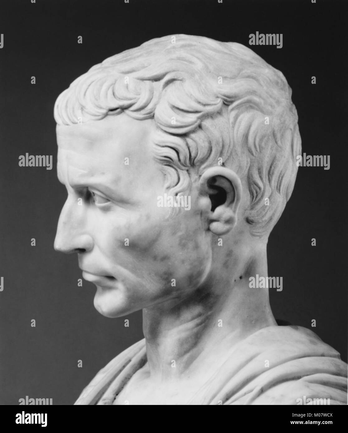 This bust of Julius Caesar captures the iconic Roman leader's likeness ...