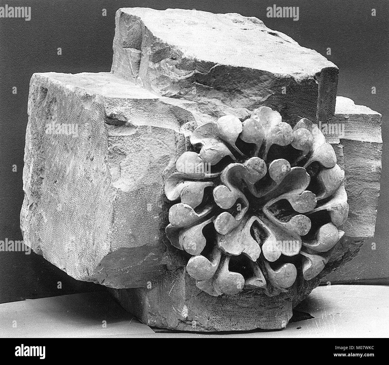 This keystone, a central stone in a vaulted ceiling, was essential in ...